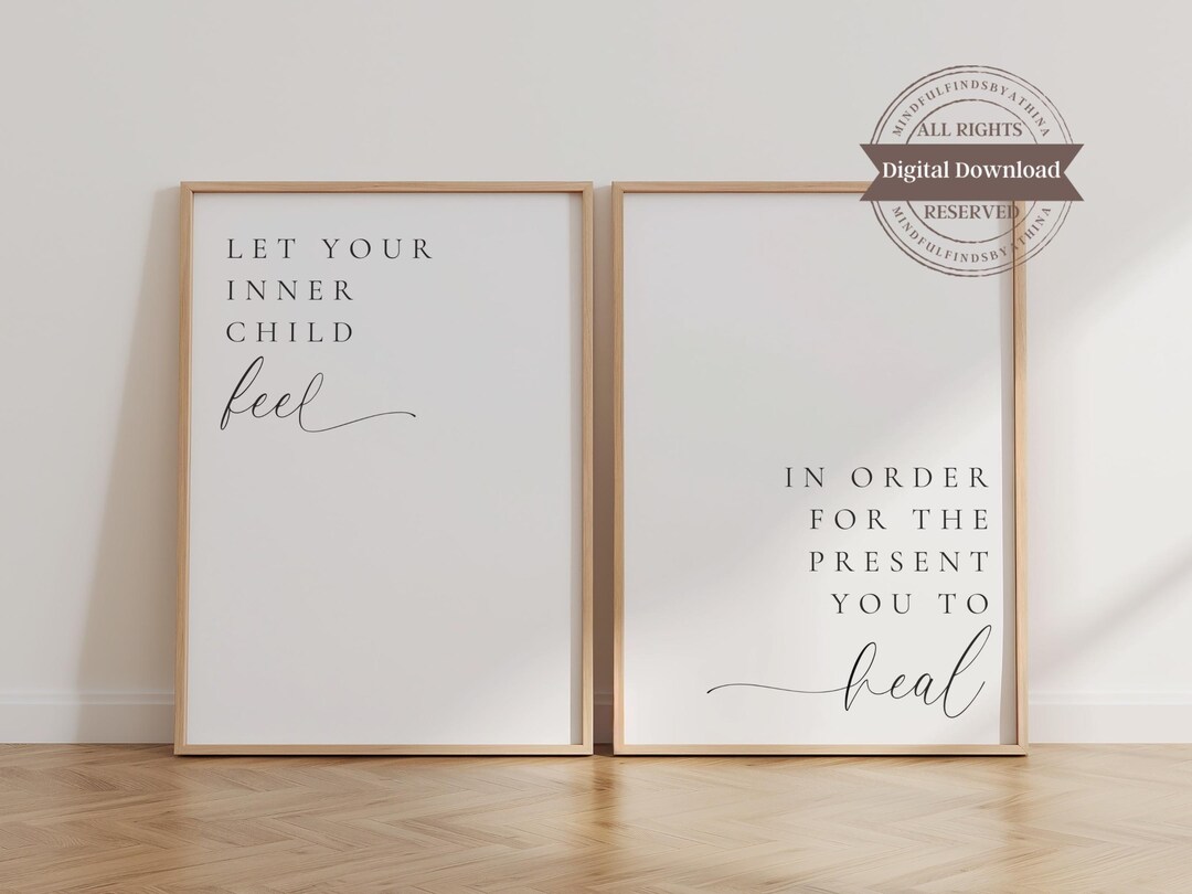 Therapy Office Decor Wall Art, Poem Print, 2 Piece Printable Mental ...