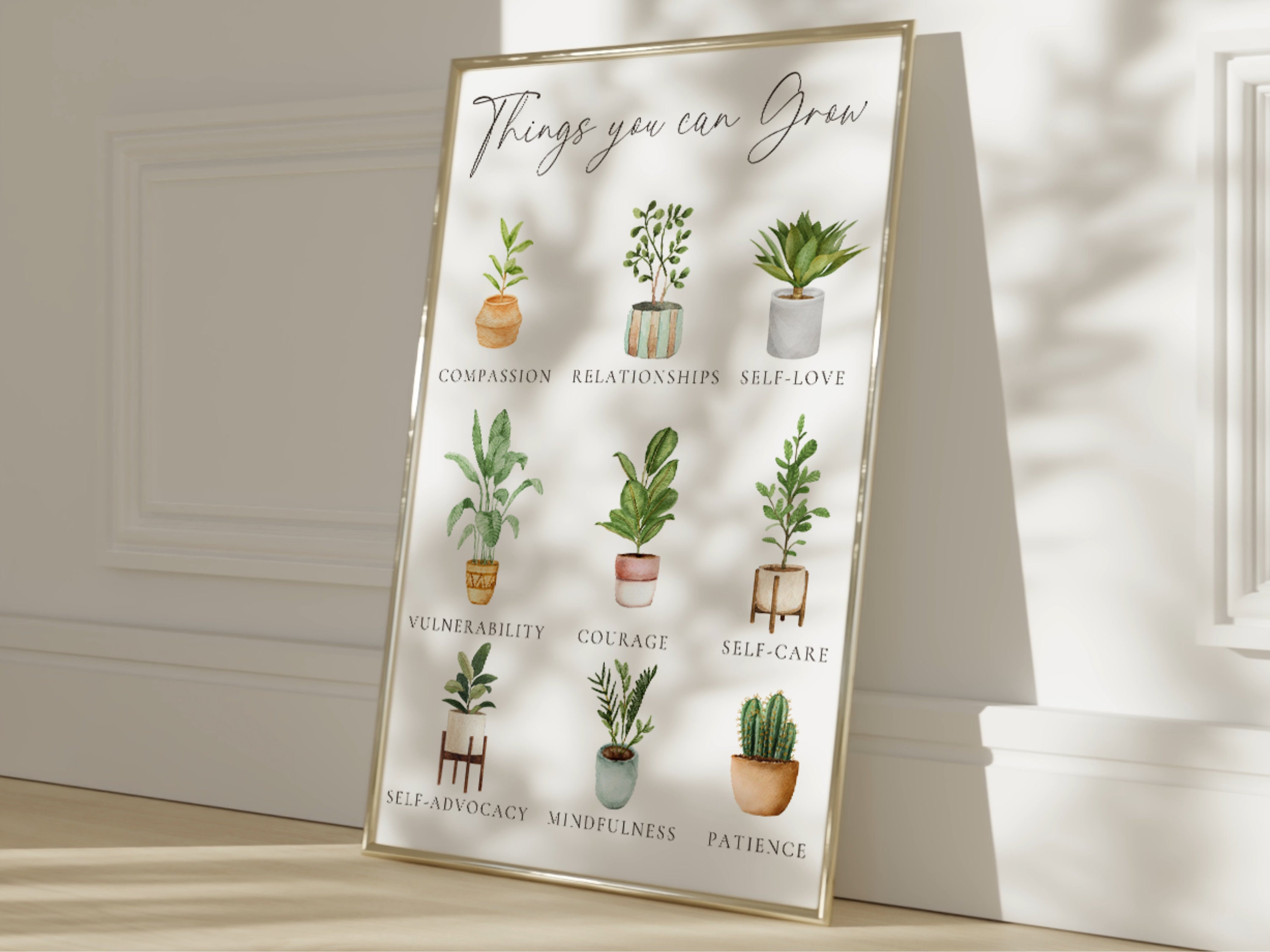 Things You Can Grow Printable Wall Art Psychology Prints Therapy and ...