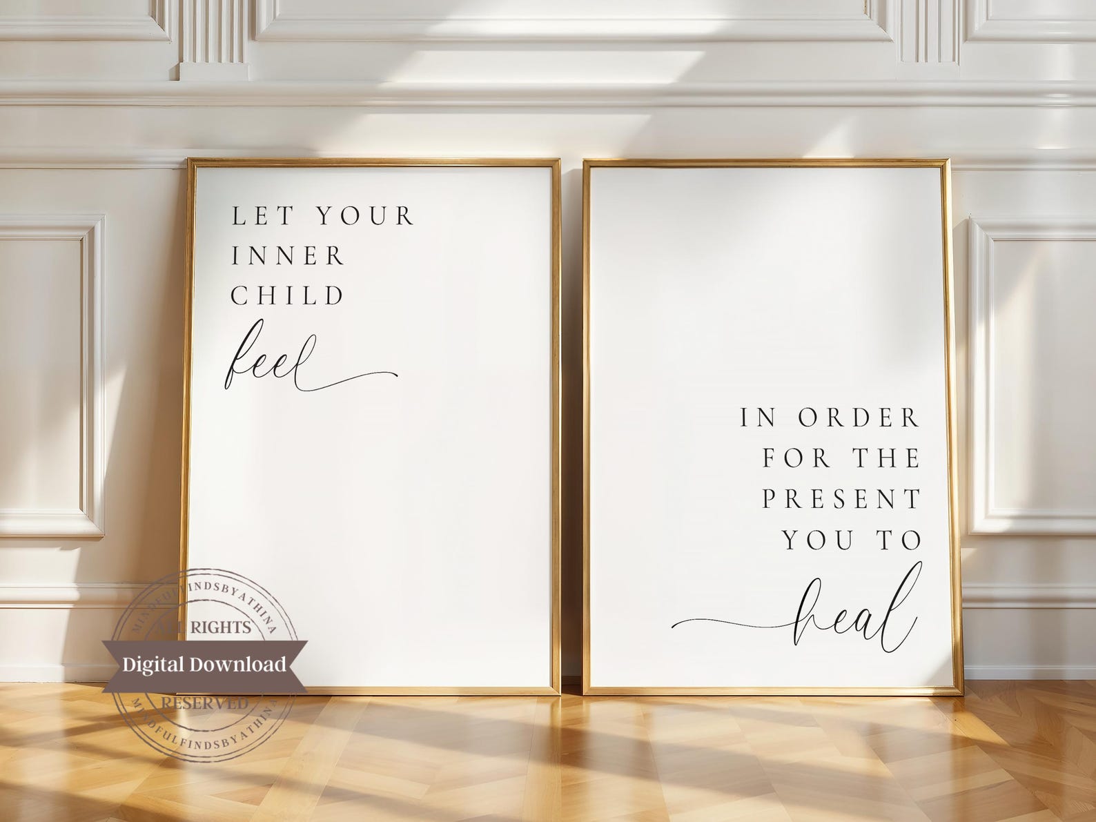 Therapy Office Decor Wall Art, Poem Print, 2 Piece Printable Mental ...