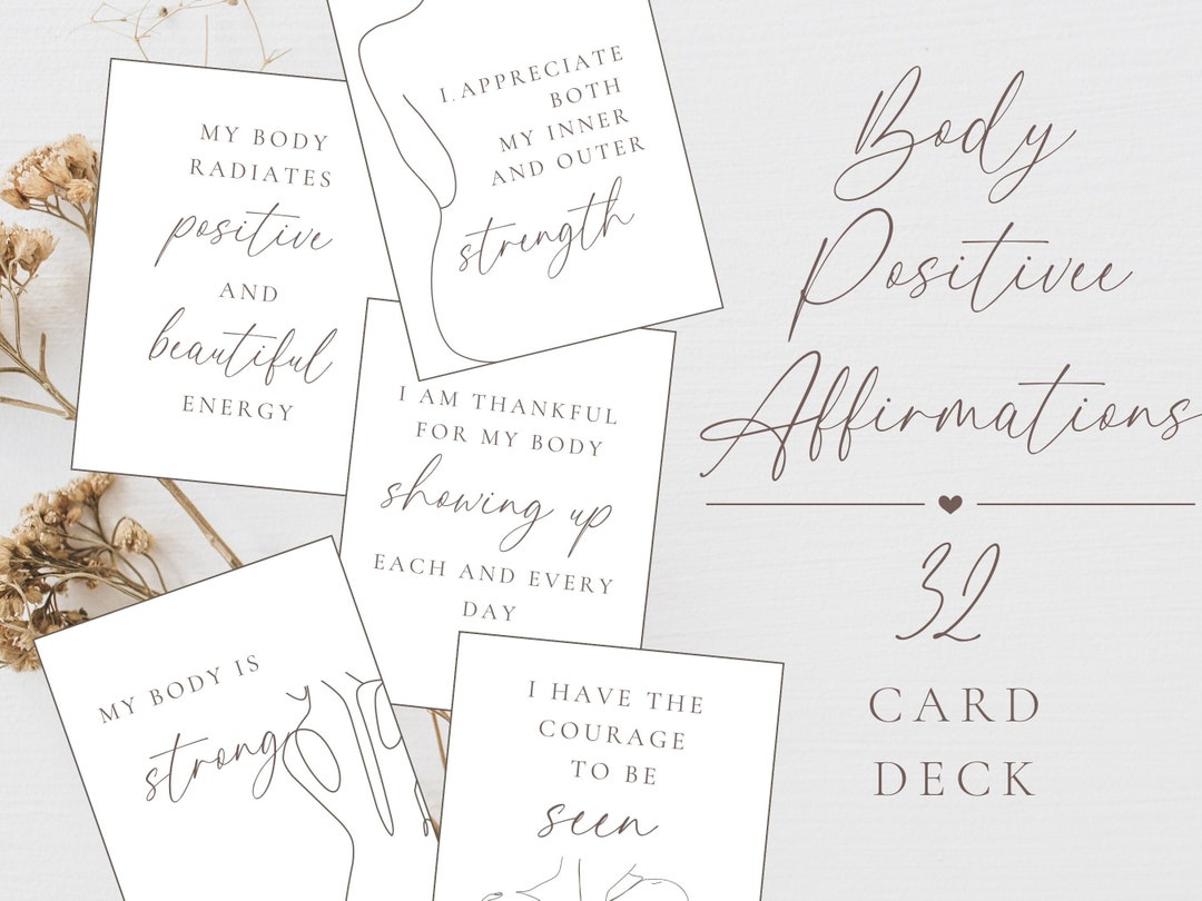 Positive Affirmation Card Deck for Women Printable Self Love ...