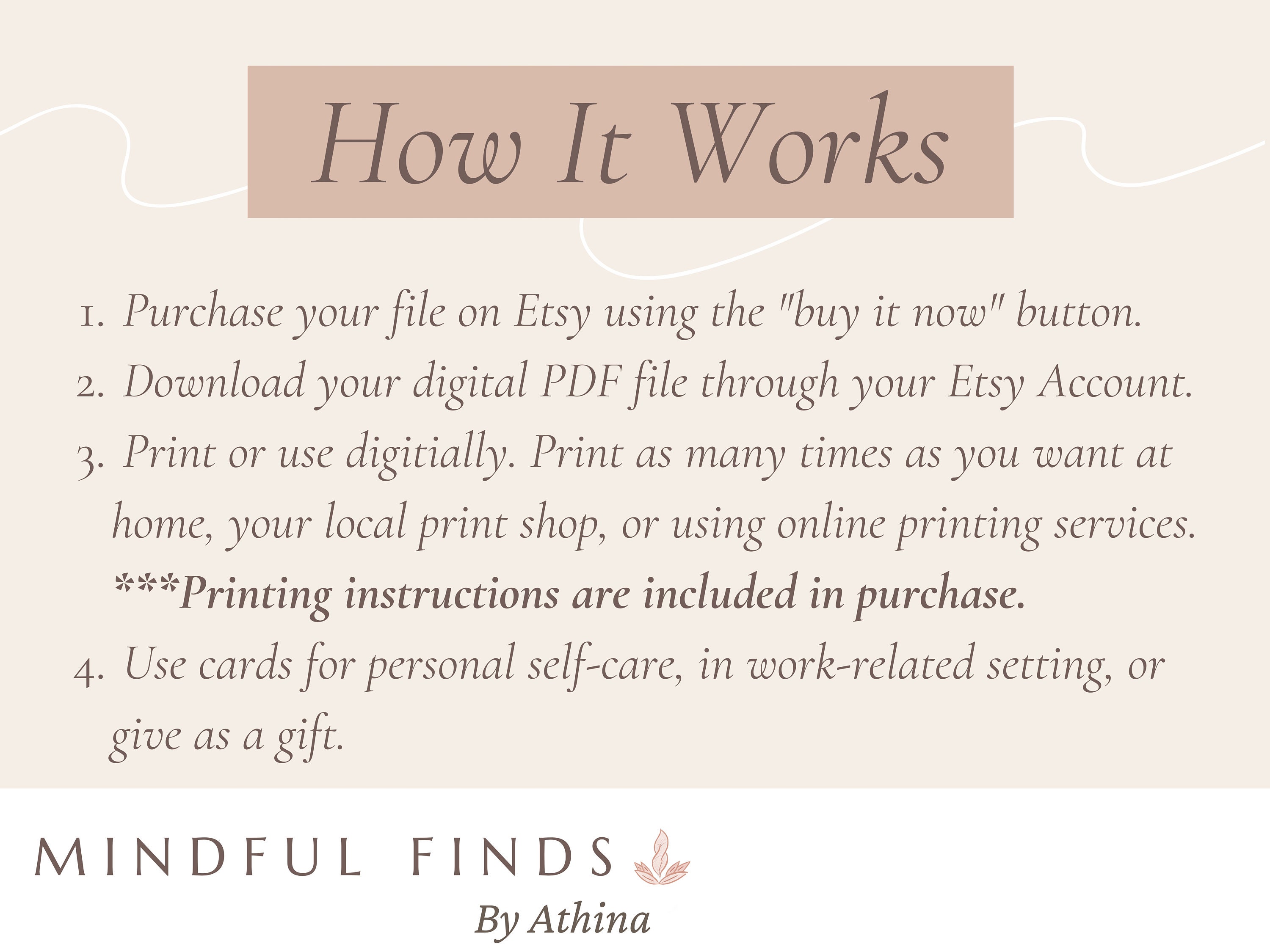 Printable Coping Skills Cards For Adults Instant Digital Download