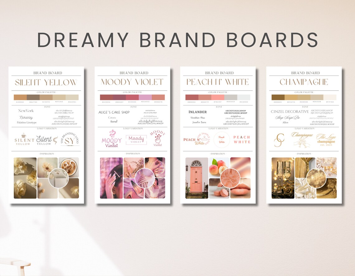Boost Your Brand With Branding Kit, Editable Brand Board, Mood Board ...