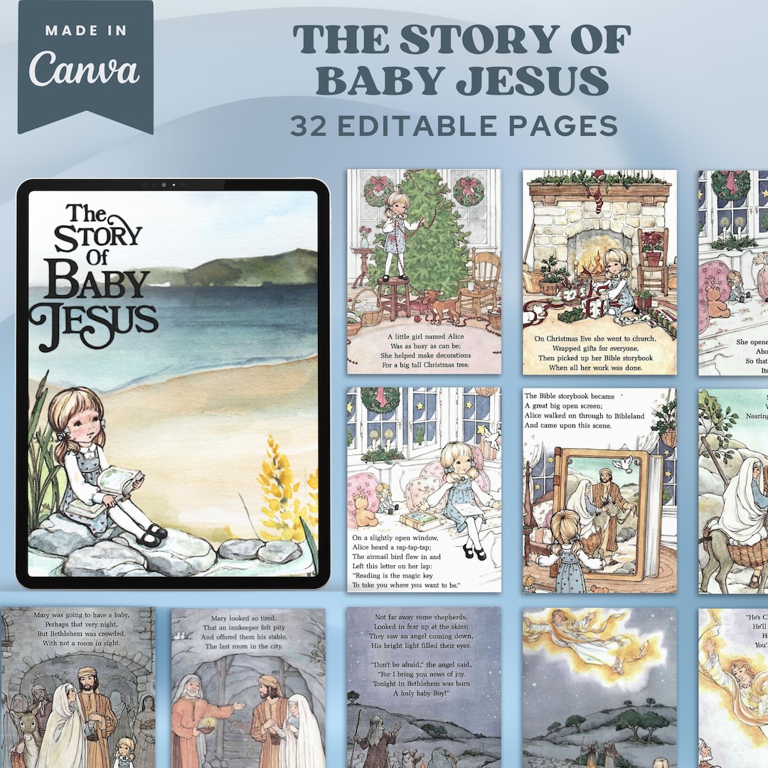The Story of Baby Jesus | Christmas Storybook for Kids | Illustrated ...