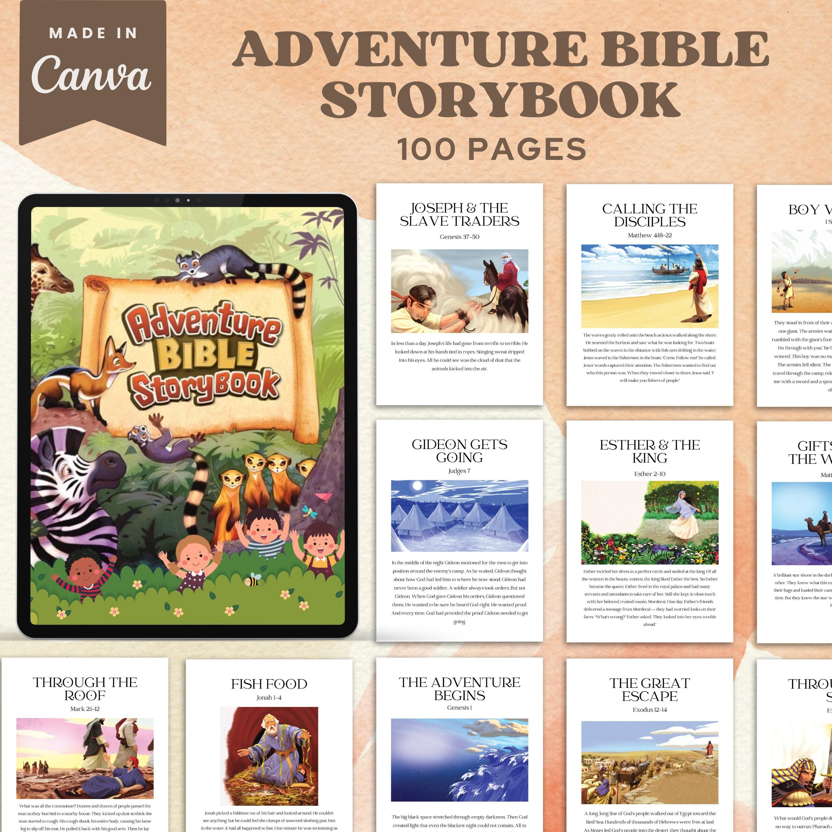 Adventure Bible Storybook for Kids, Christian Story Book, Bible Stories ...