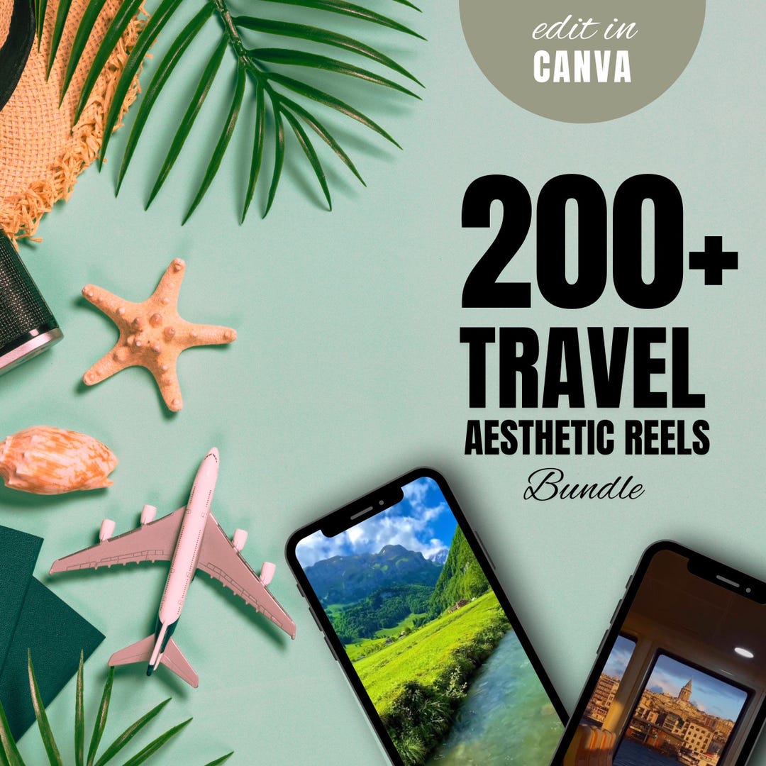 200+ Travel Aesthetic Reels | Faceless Reels for Content Creators ...