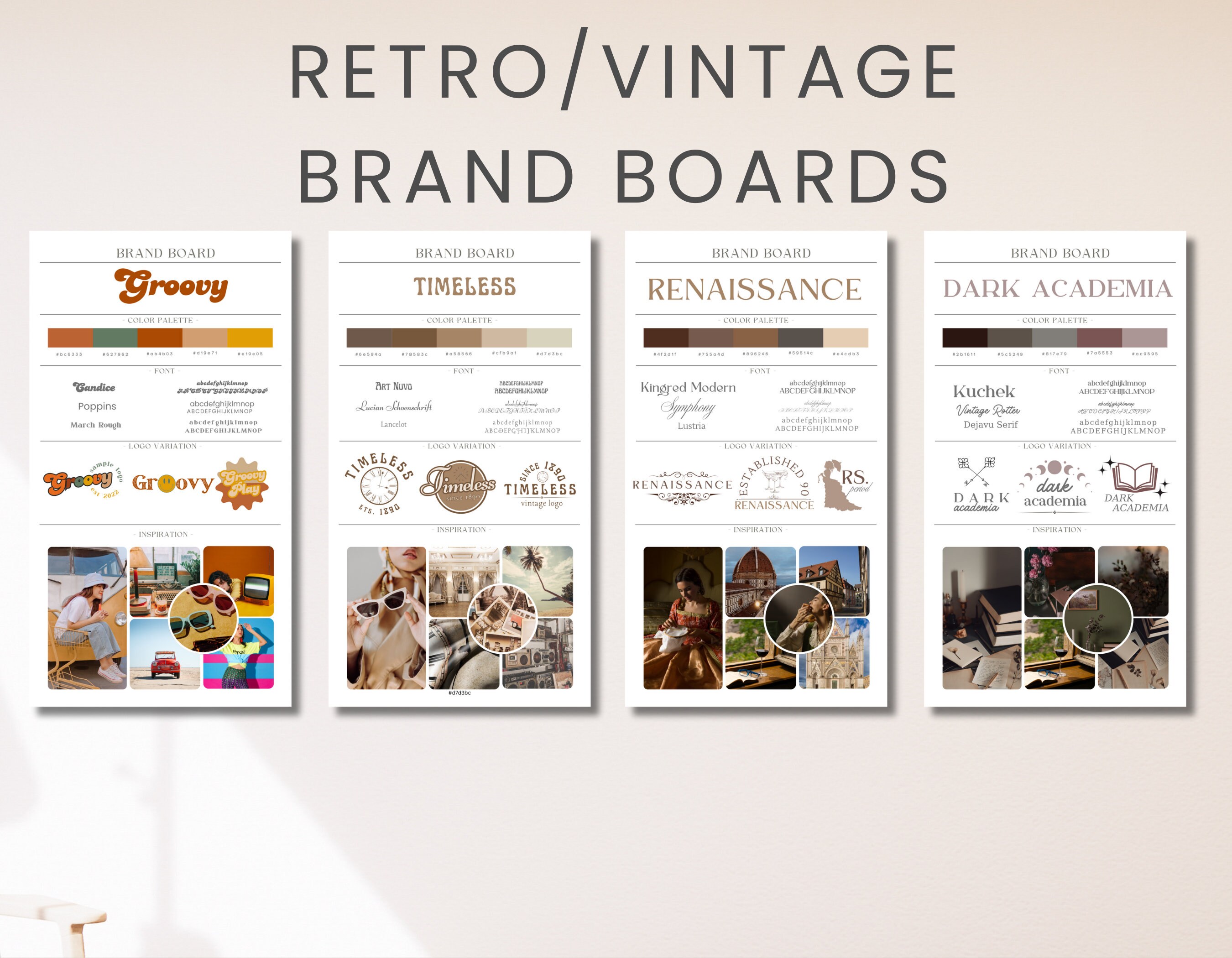 Boost Your Brand With Branding Kit, Editable Brand Board, Mood Board ...