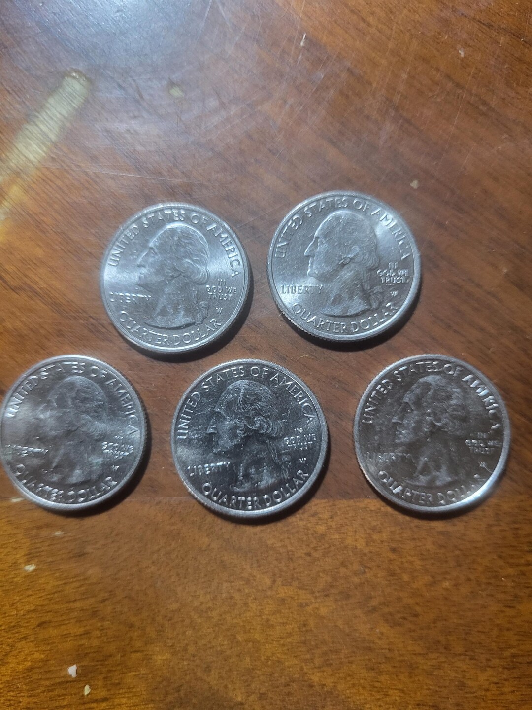 Set of 5 2019 W Mint Quarters - Etsy