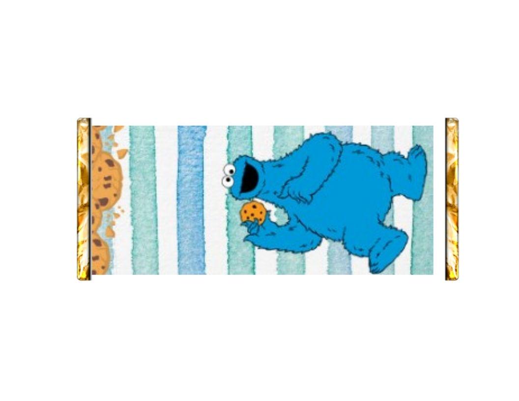 Cookie Monster Candy Bar Wrapper – Digital Download | Printable Sesame ...