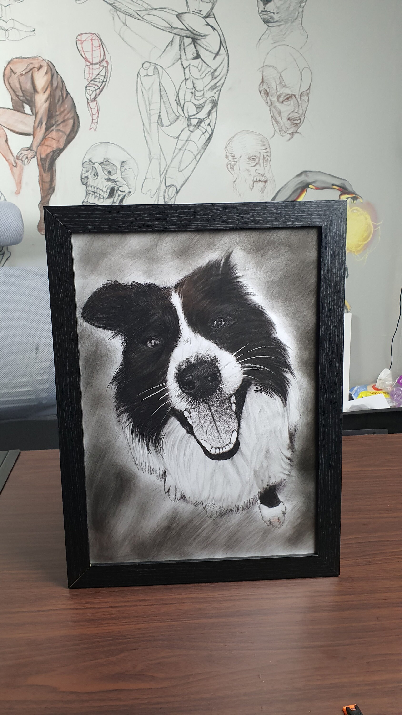 Custom Charcoal Portrait From Photo, Handmade Personalised Realistic ...