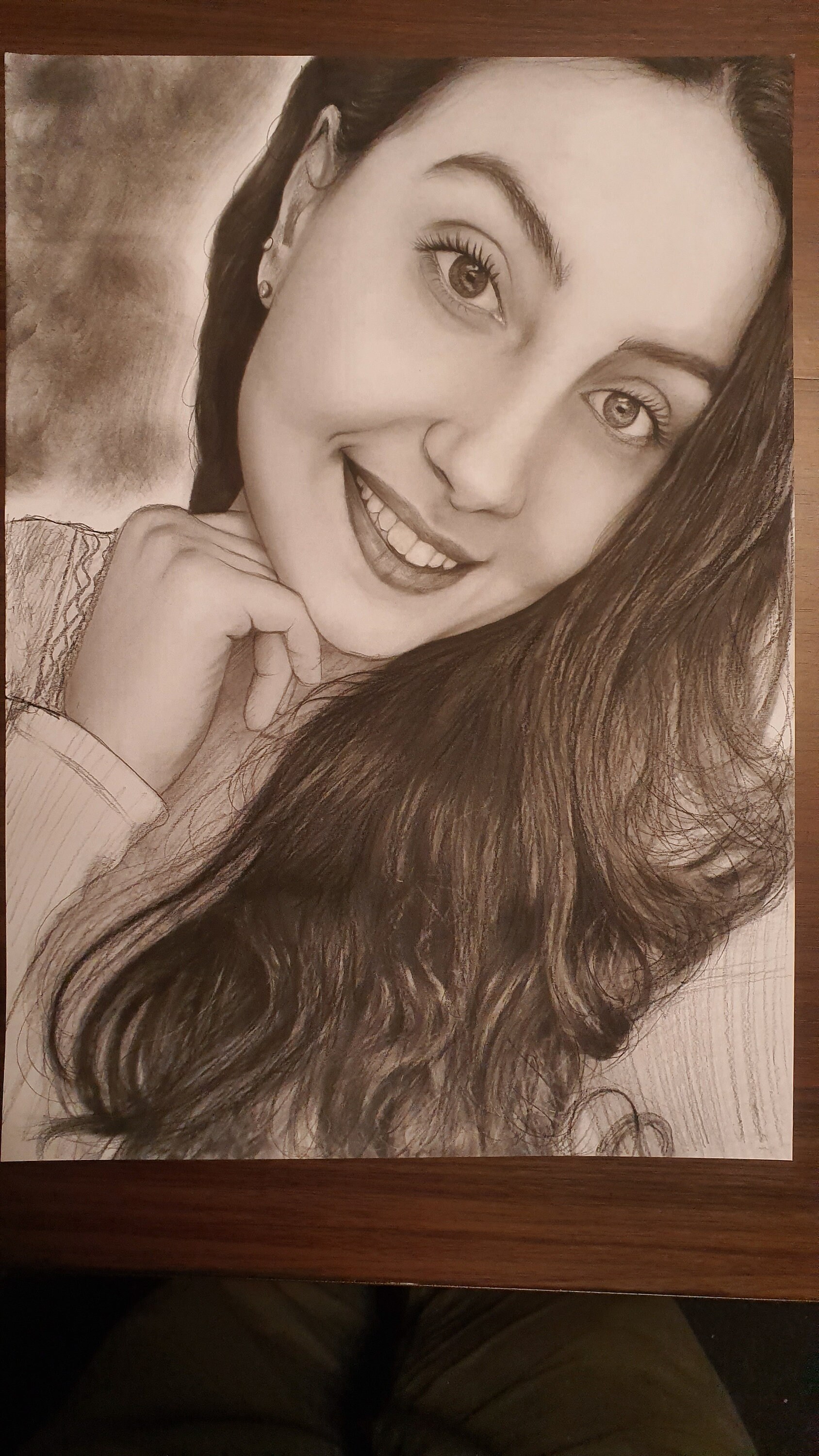 Custom Charcoal Portrait From Photo, Handmade Personalised Realistic ...
