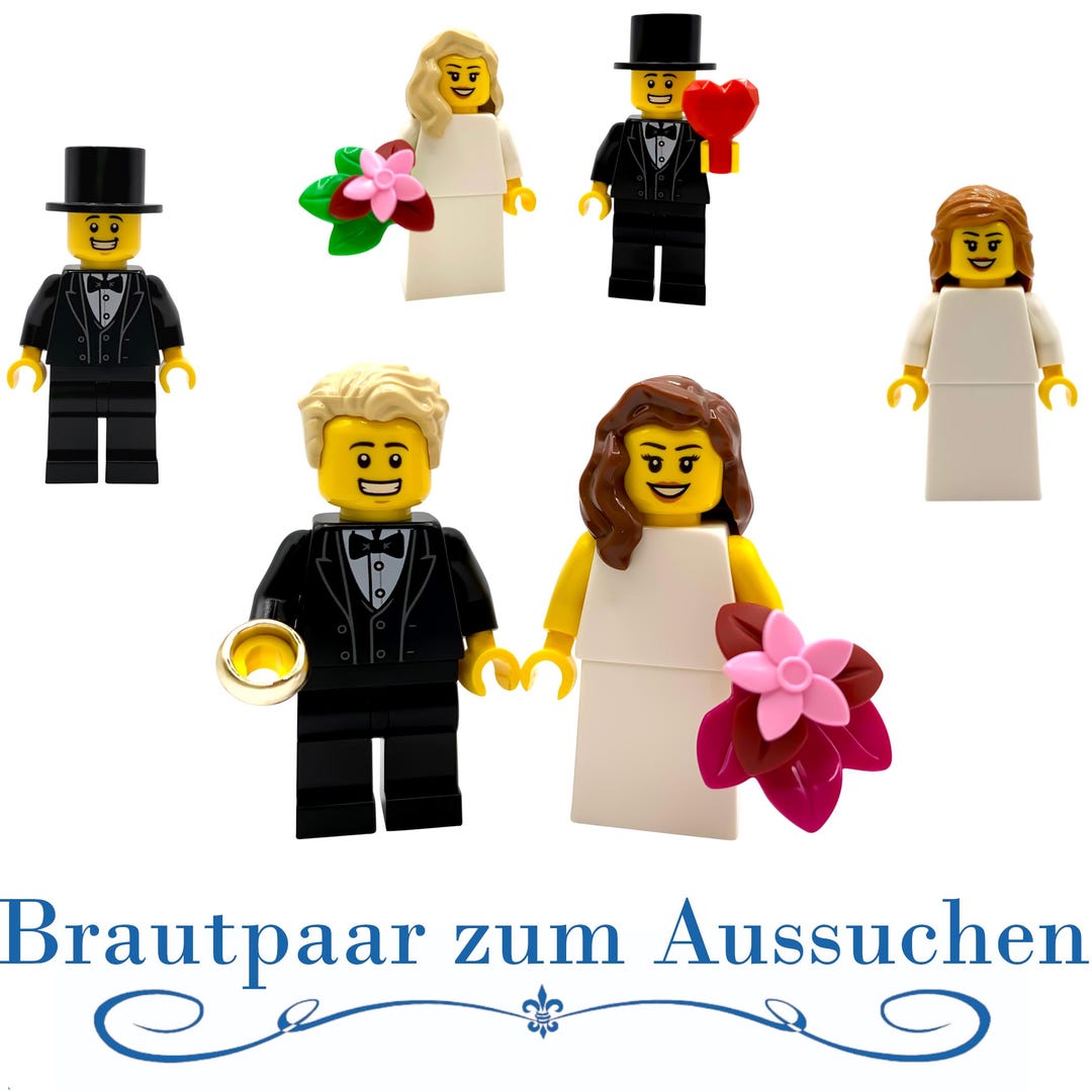 LEGO® Minifigures: Bride and Groom – Wedding | Bride & Groom | Wedding ...