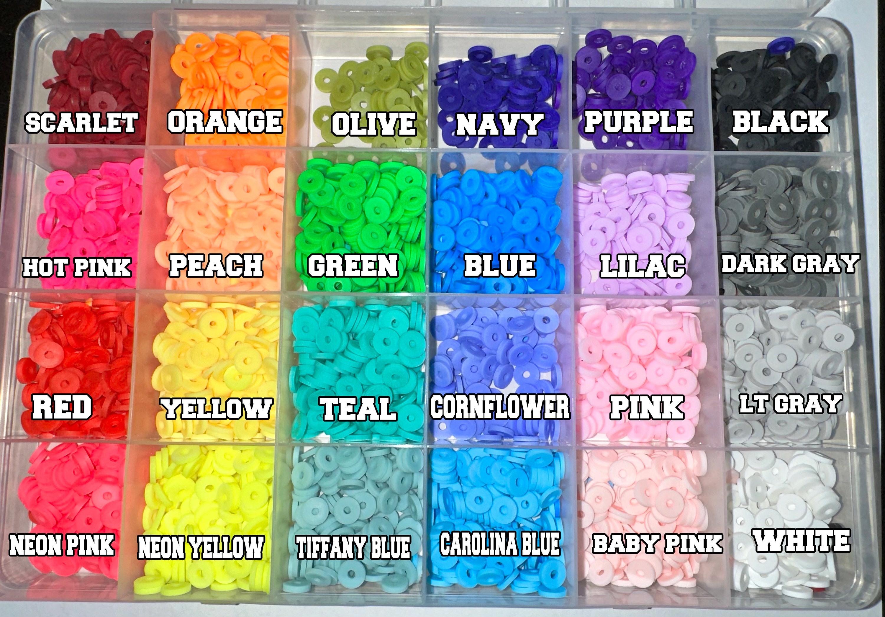 Two Color - Clay Bead Bracelet - Etsy