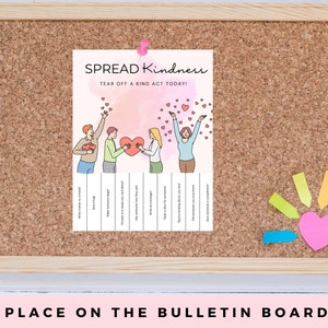 Printable Spread Kindness Tear off Flyer, Random Acts of Kindness, Pay ...