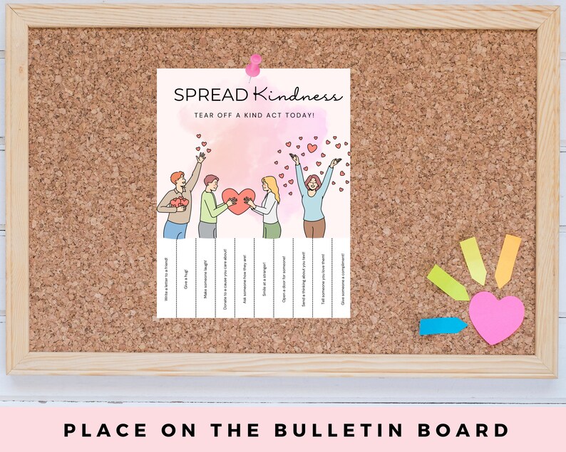 Printable Spread Kindness Tear off Flyer, Random Acts of Kindness, Pay ...