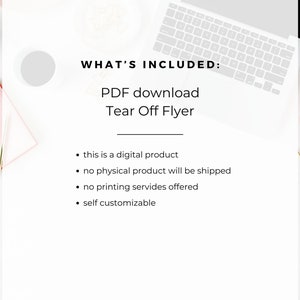 Editable Swimming Lessons Tear off Flyer, Printable Swim Lessons Flyer ...