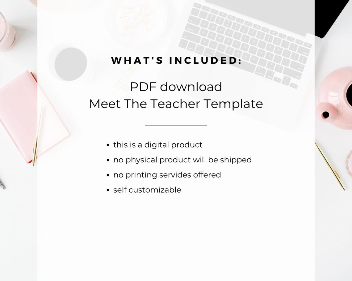 Editable Meet the Teacher Template, Back to School Handout, First Day ...