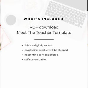 Editable Meet the Teacher Template, Back to School Handout, First Day ...