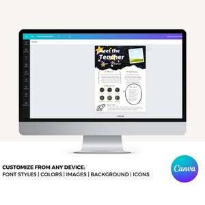 Editable Meet the Teacher Template, Back to School Handout, First Day ...