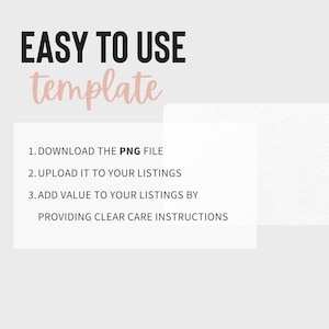 Polyester Doormat Size Chart, Polyester Rug Care Card, Doormat Washing ...