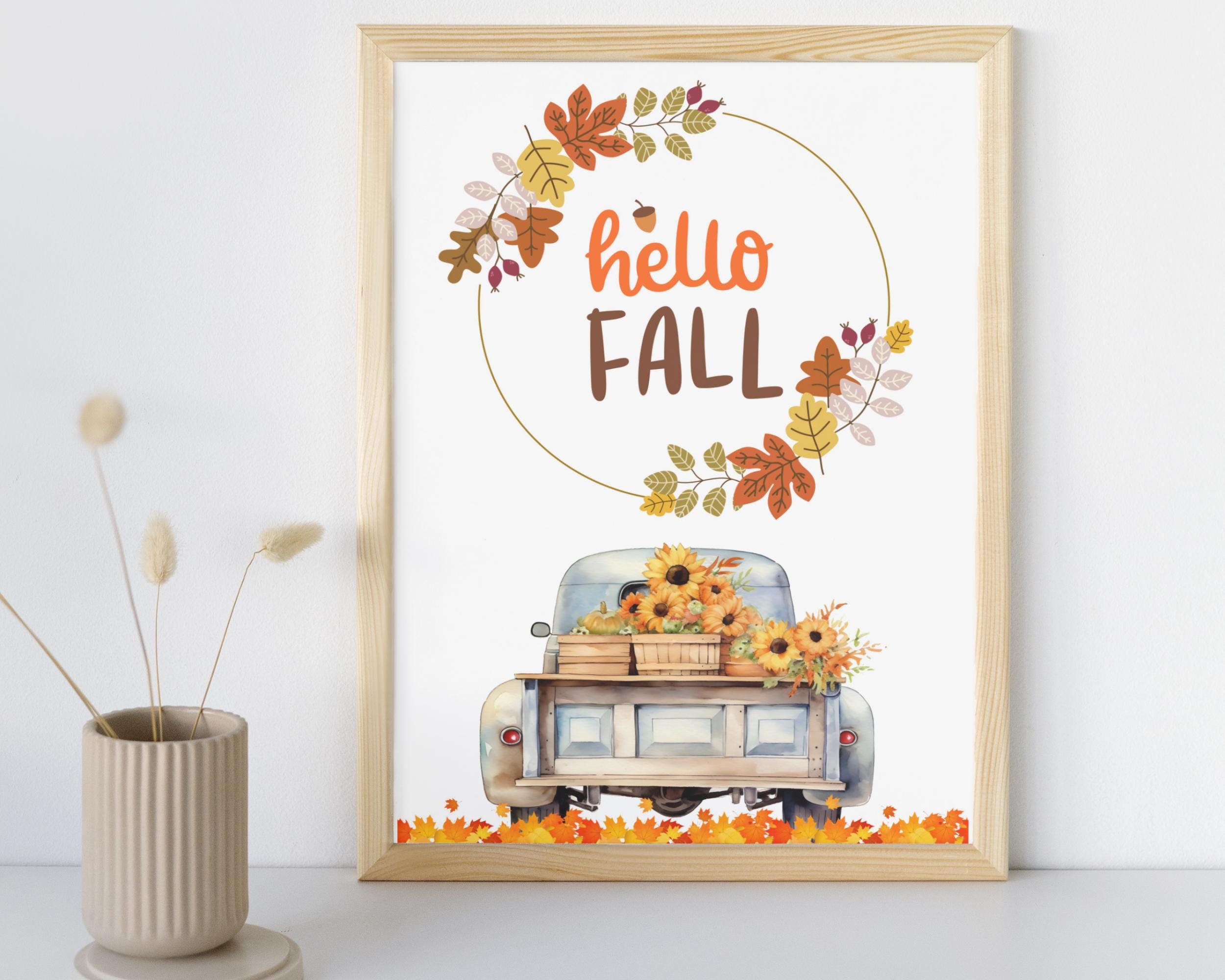 Fall Wall Art, Autumn Wall Art, Fall Decorations, Fall Prints ...