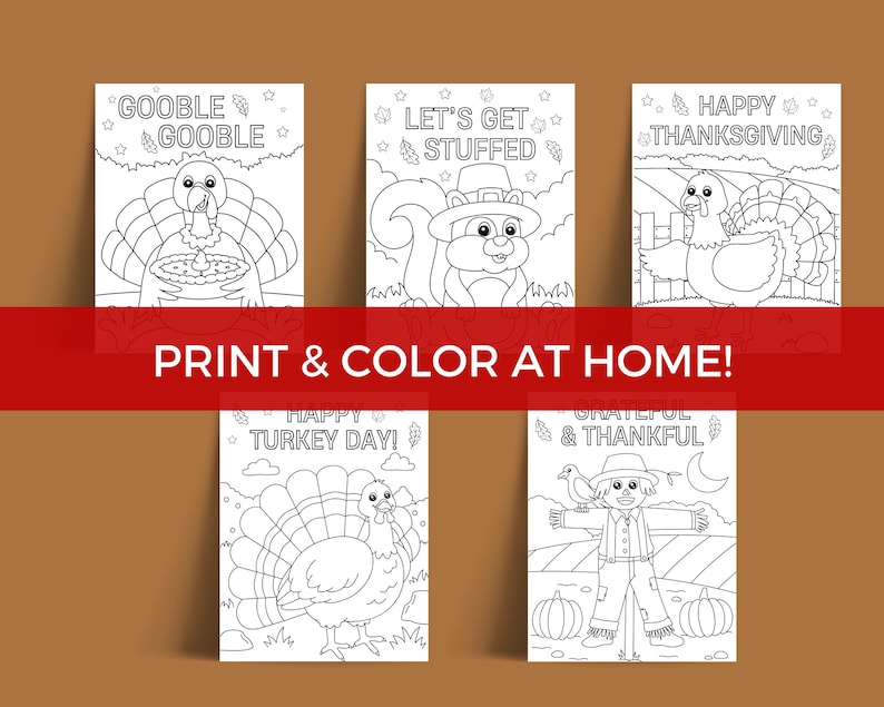 Thanksgiving Coloring Pages, DIY Coloring Thanksgiving, Fall Coloring ...