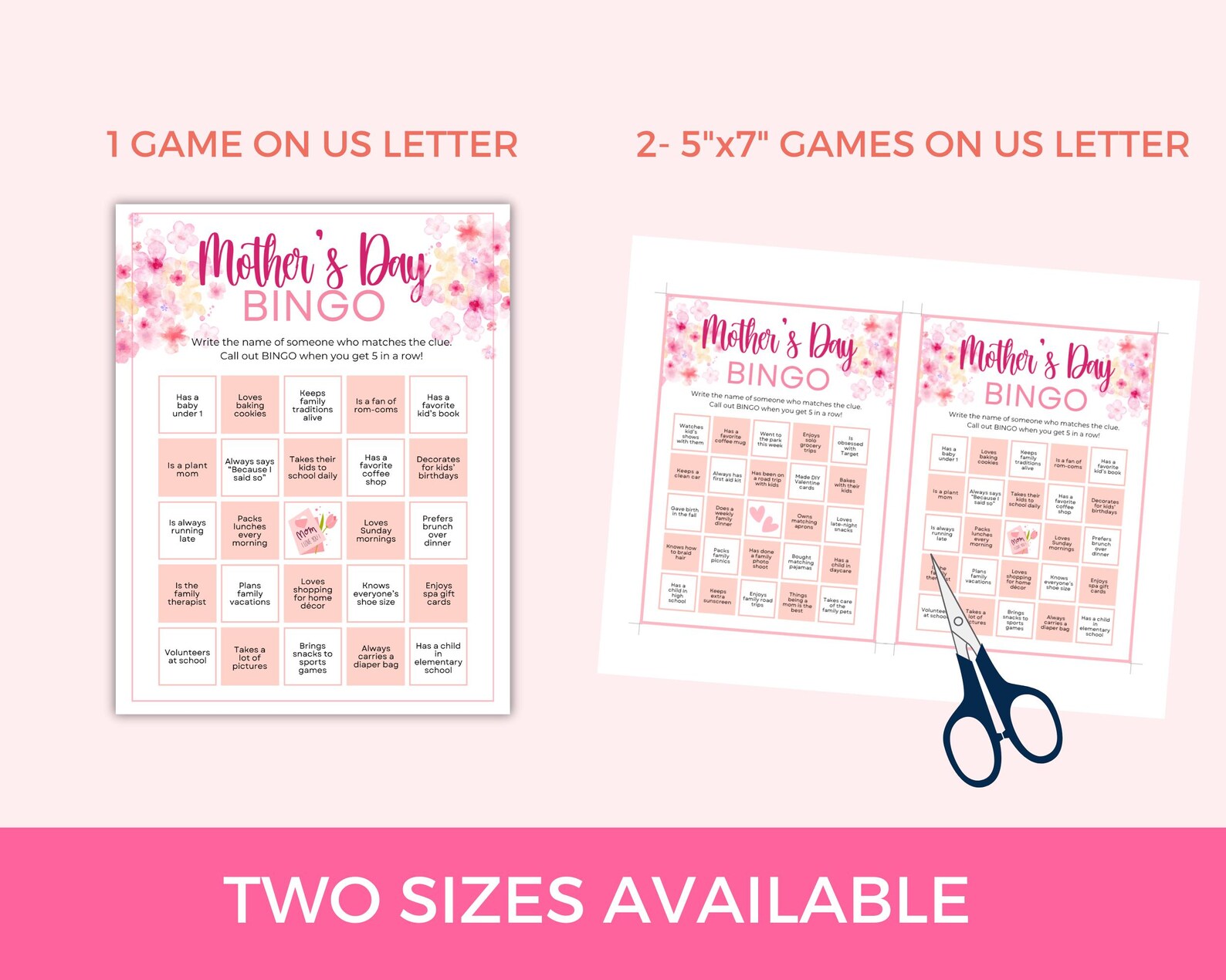 Mothers Day Bingo, Mothers Day Games, Mothers Day Activity, Mother's ...