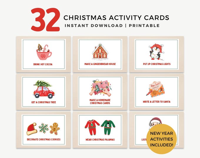 25 Days of Service Advent Calendar Cards for Kids Printable Holiday ...