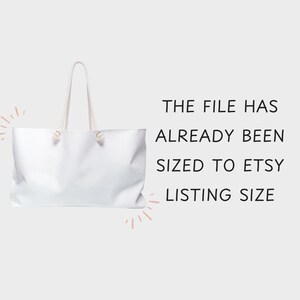 Weekender Bag Size Chart, Oversize Bag Care Card, Tote Bag Washing ...