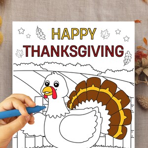 Thanksgiving Coloring Pages, DIY Coloring Thanksgiving, Fall Coloring ...