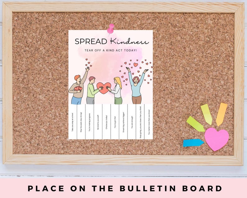 Printable Spread Kindness Tear off Flyer, Random Acts of Kindness, Pay ...