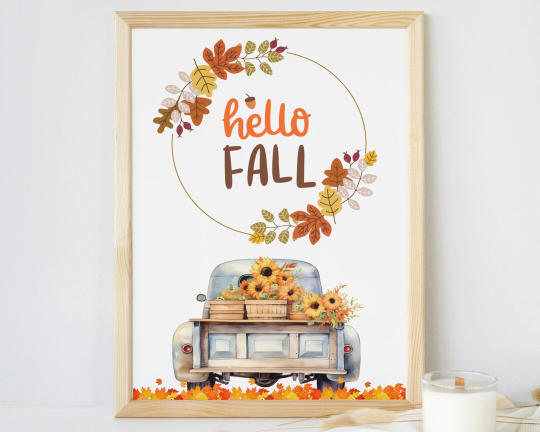Fall Wall Art, Autumn Wall Art, Fall Decorations, Fall Prints ...