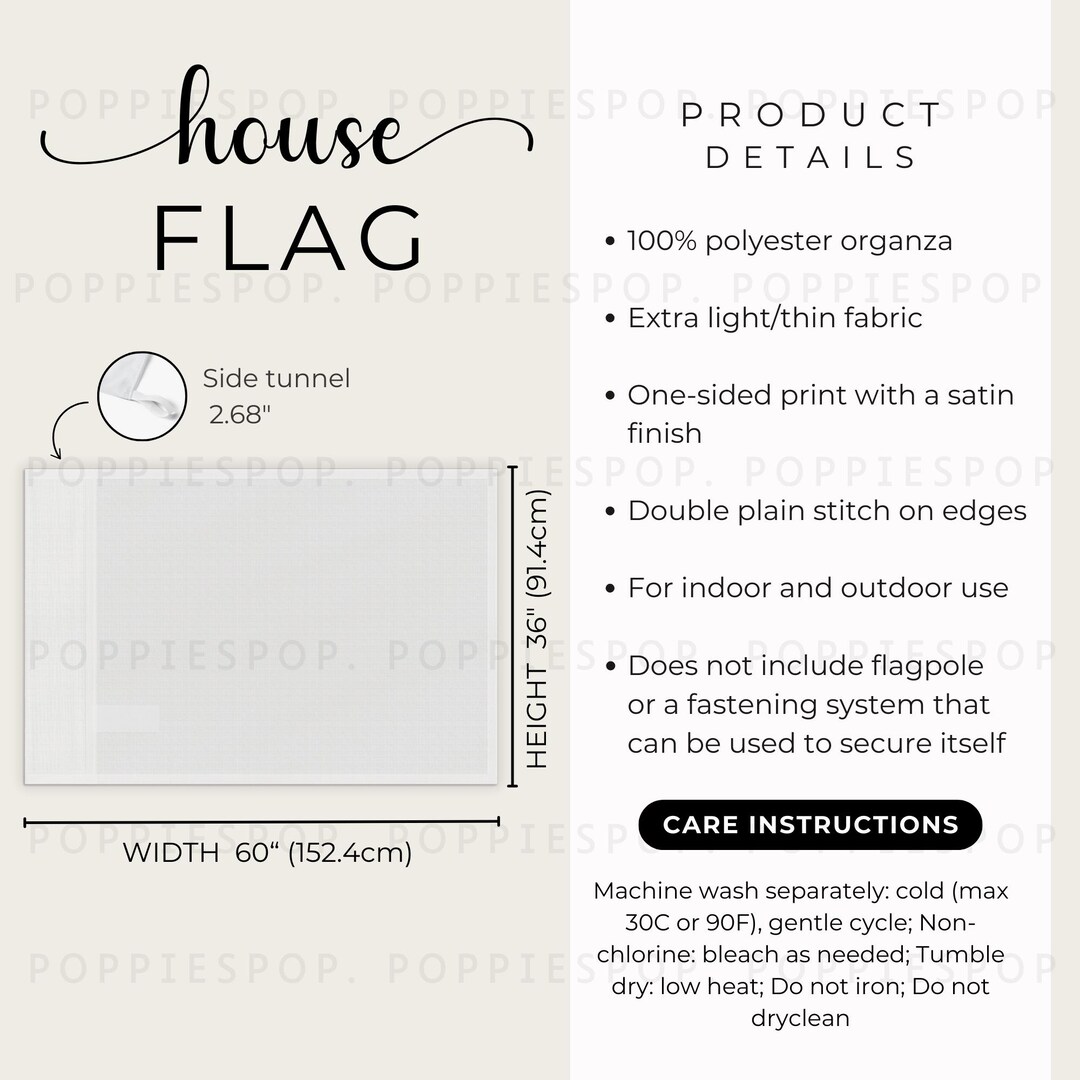 60 X 36 House Flag Size Chart, Yard Flag Size Chart, Front Porch Flag ...