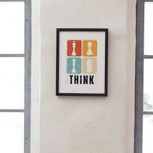 Chess Wall Art, Printable Chess Poster, Chess Gift, Chess Art Decor ...