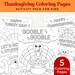 Thanksgiving Coloring Pages, DIY Coloring Thanksgiving, Fall Coloring ...