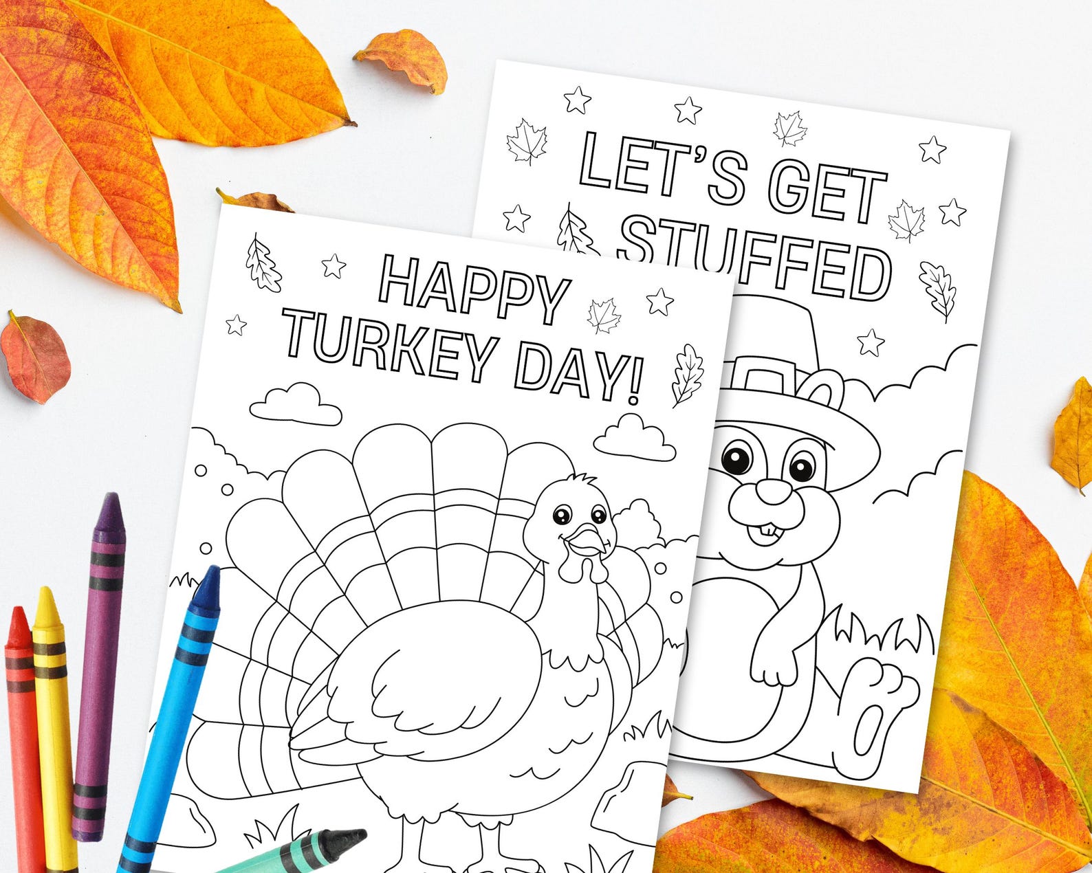Thanksgiving Coloring Pages, DIY Coloring Thanksgiving, Fall Coloring ...