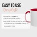 Colorful Mug Color Chart, Coffee Mug Color Guide, POD Color Chart ...