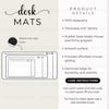 Desk Mat Size Chart | Desk Mat Mockup Size Chart | Desk Mat Sizing ...