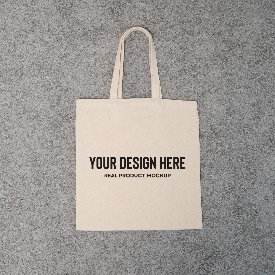 Tote Bag Mockup, Flat Lay Tote Bag Mockup, Natural Tote Bag Mockup ...
