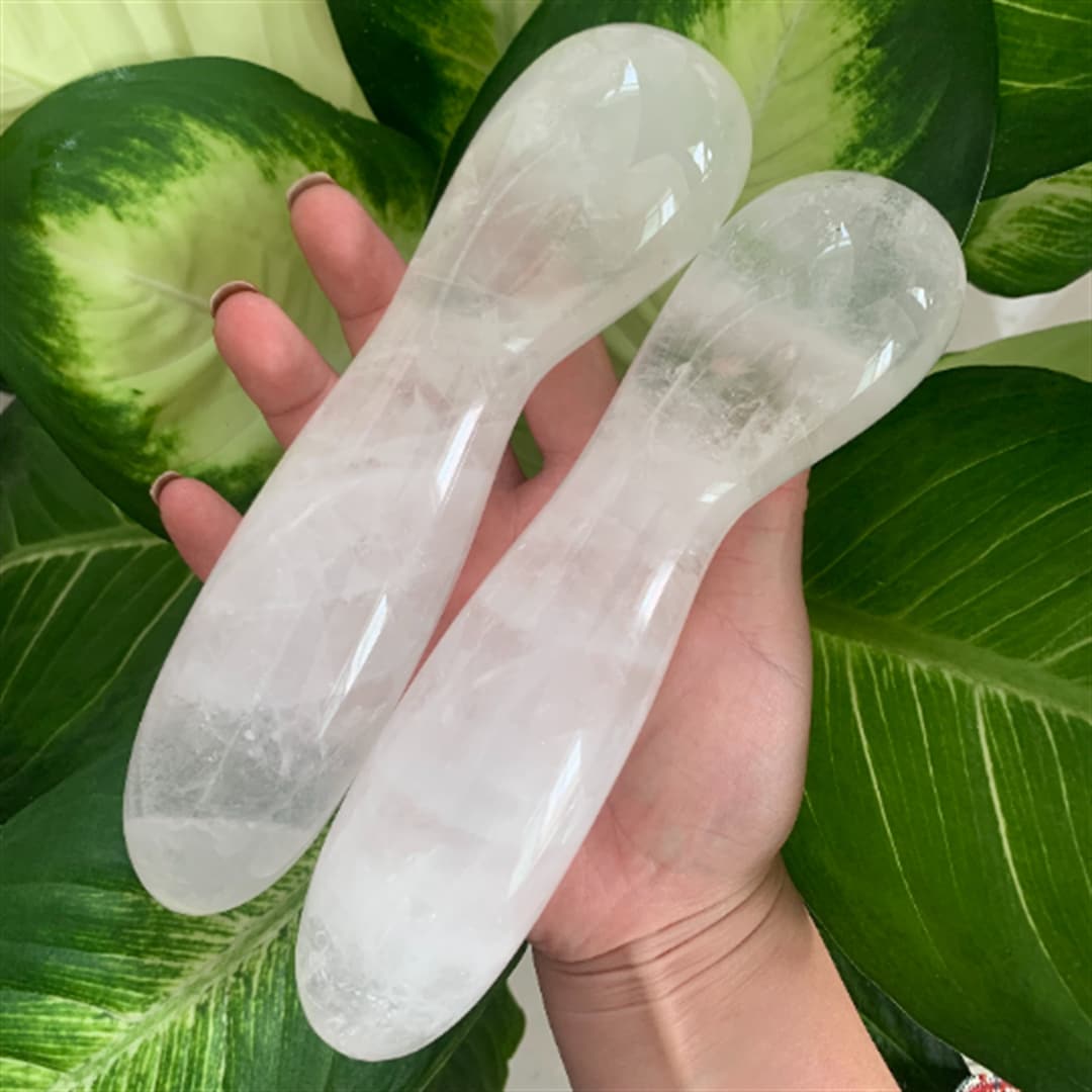 Natural Quartz Yoni Curved, Massage Stick Carved,creative Crystal Model ...