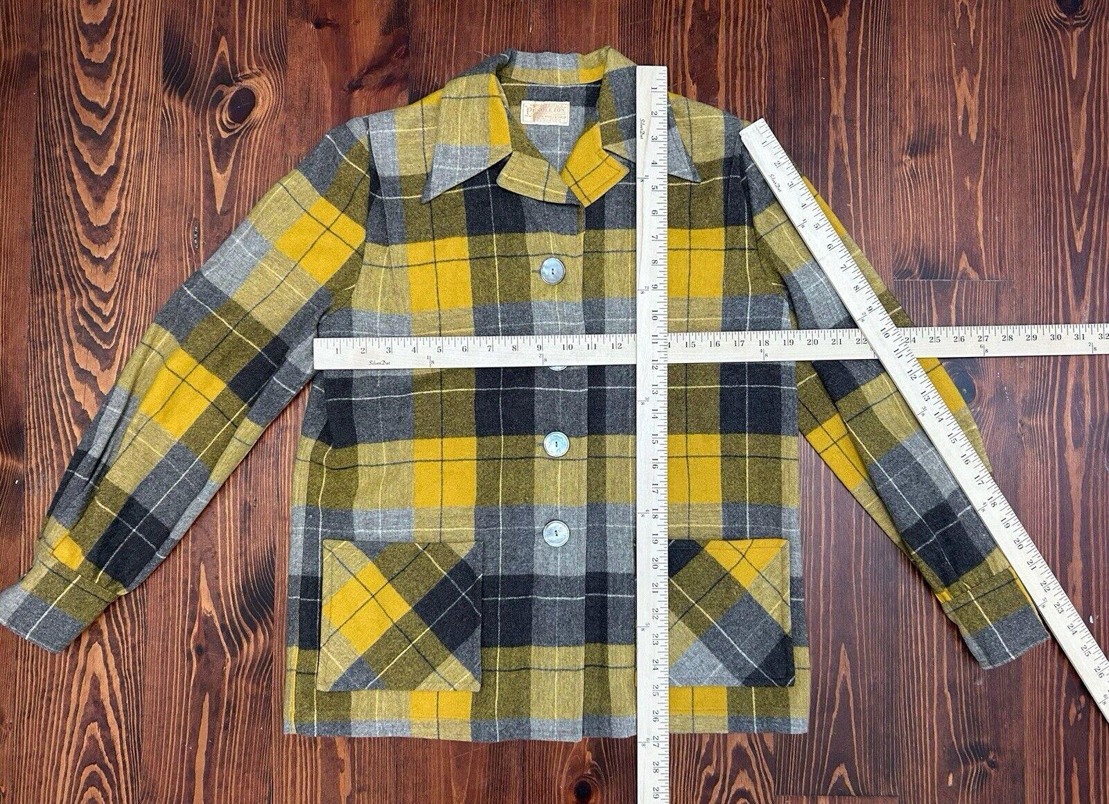 Men’s Vintage 1950’s Pendleton Shacket Sz38 Pearl Buttons Wool USA Made ...