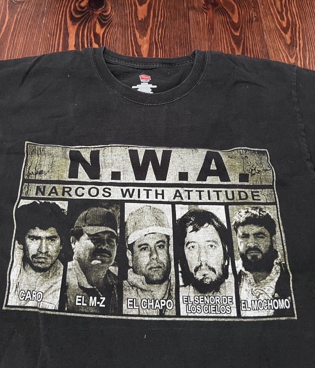 Mens NWA Narcos With Attitude El Chapo T-shirt Sz L - Etsy
