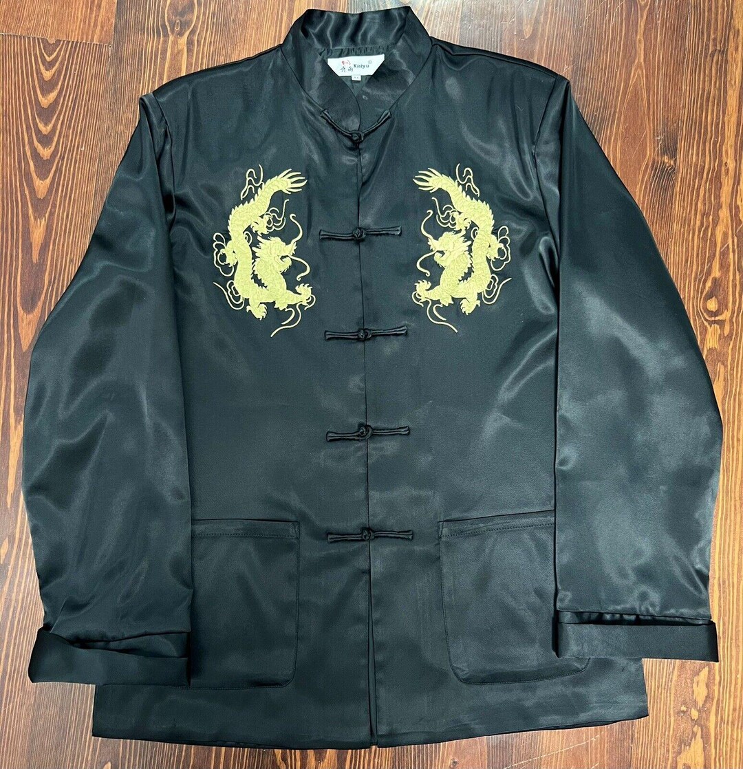 Vintage Japanese Embroidered Silk Jacket Fits Szm - Etsy