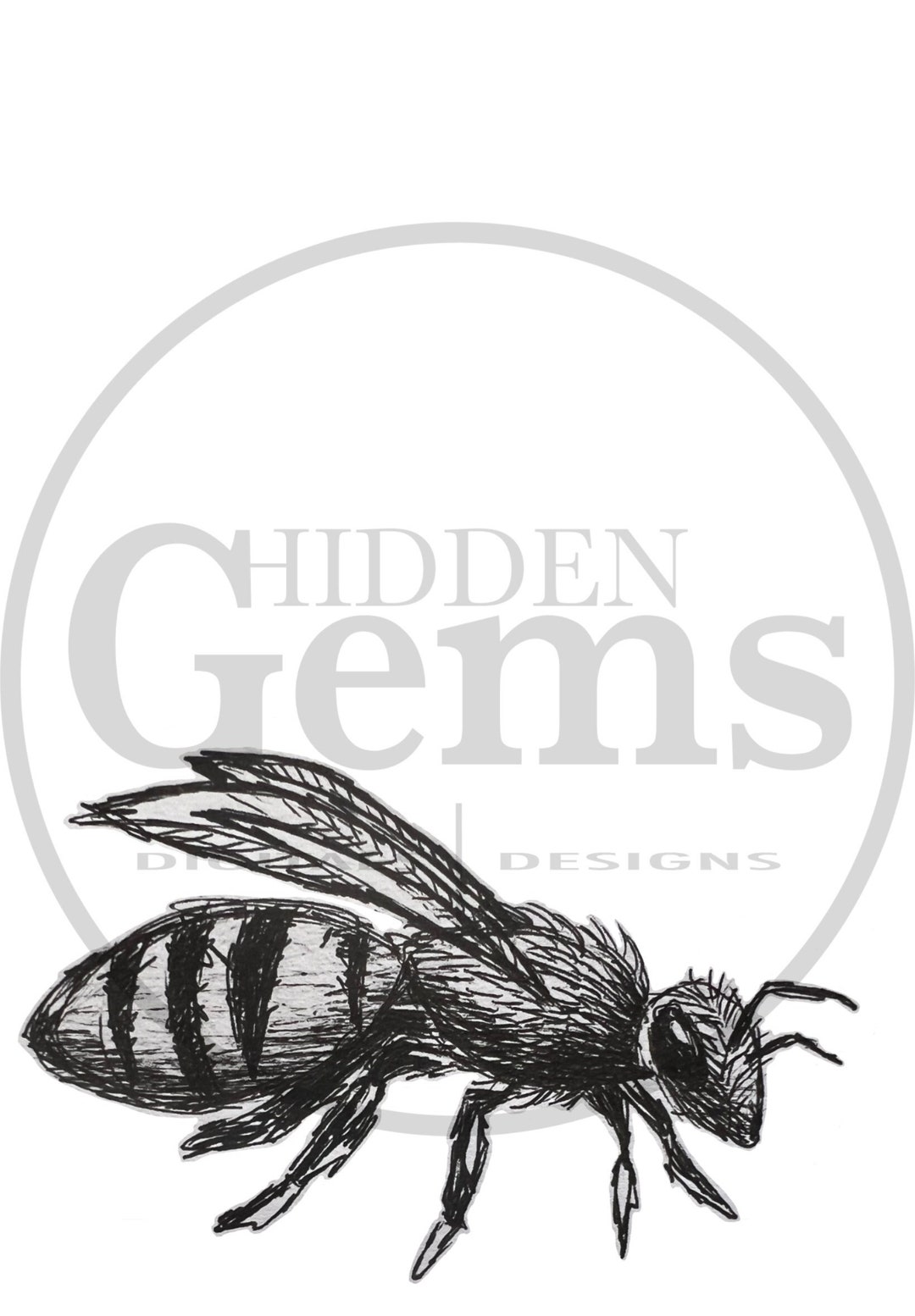 Digital Art Bee Poster/printable Artwork - Etsy