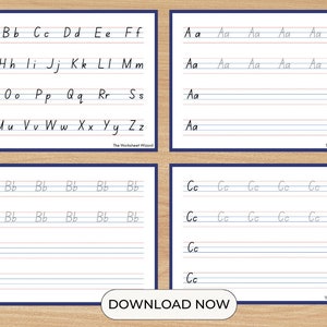 Alphabet NSW Foundation Print Font Letter Tracing A-Z Handwriting ...