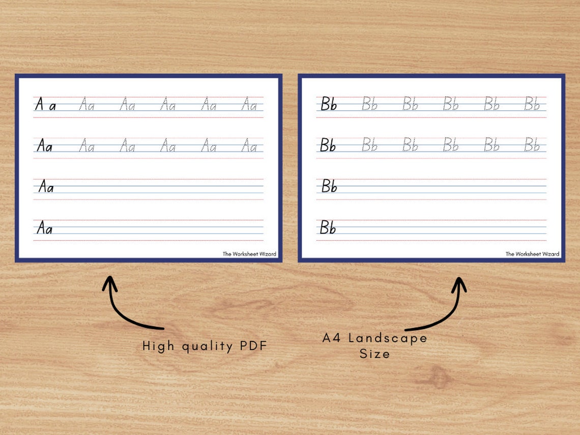 Alphabet NSW Foundation Print Font Letter Tracing A-Z Handwriting ...