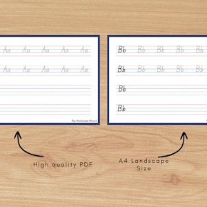 Alphabet NSW Foundation Print Font Letter Tracing A-Z Handwriting ...