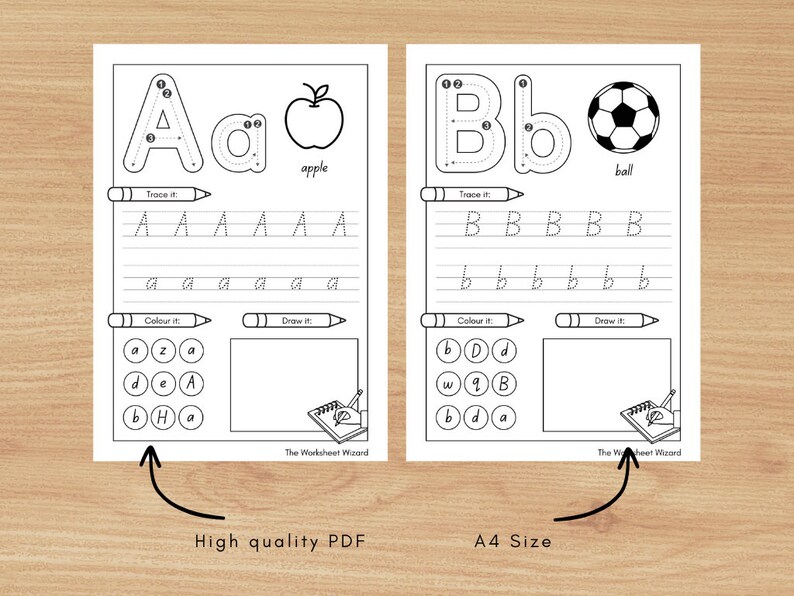 Alphabet Letter Tracing NSW ACT Foundation Print Font A-Z Handwriting ...