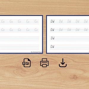 Alphabet NSW Foundation Print Font Letter Tracing A-Z Handwriting ...