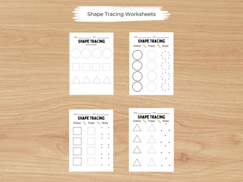 Preschool Line Tracing Printable Worksheets Homeschool Kindergarten Pre ...