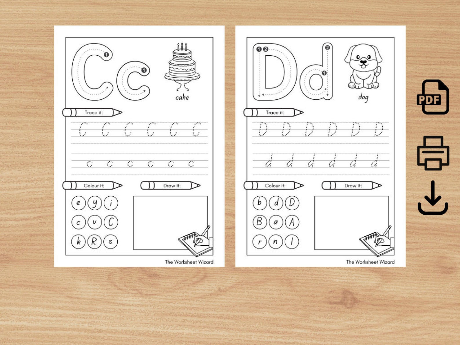 Alphabet Letter Tracing NSW ACT Foundation Print Font A-Z Handwriting ...